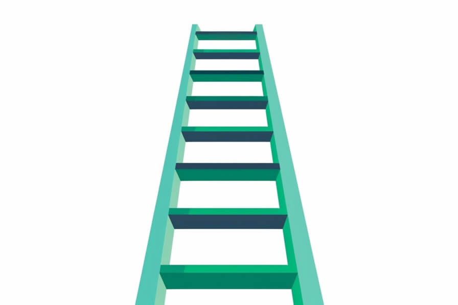 Download Green Ladder Against White Background Backgrounds Online ...