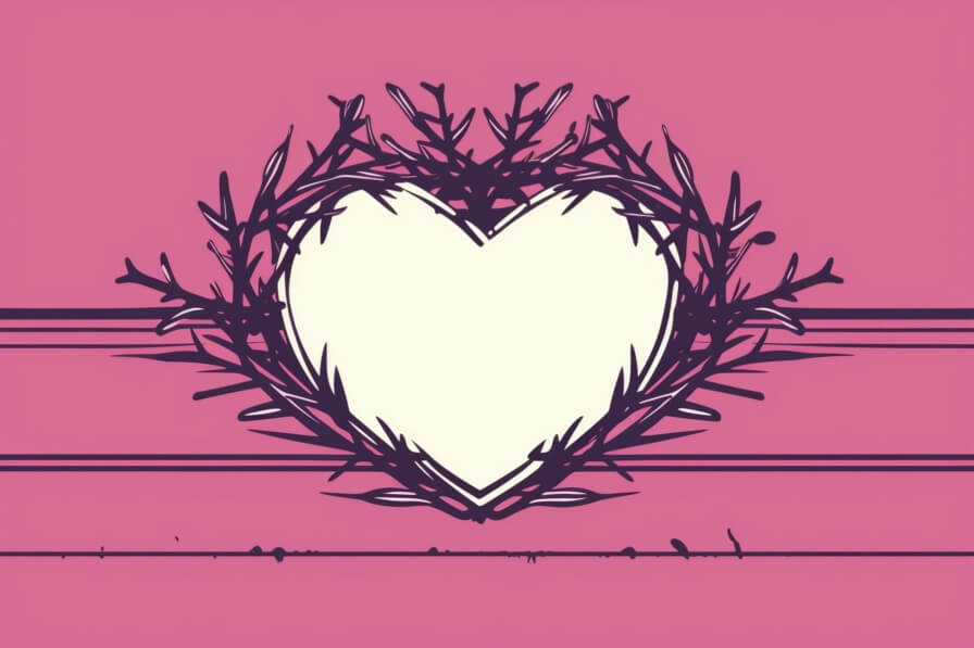Descarga Diseño de Corazón Estilizado con Ramas Fondos En Línea ...