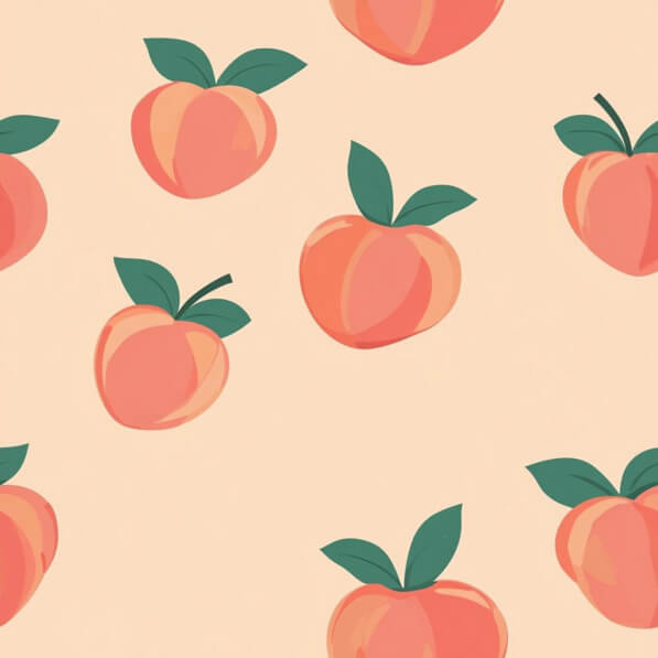 Download Pattern of Illustrated Peaches Patterns Online - Creative Fabrica