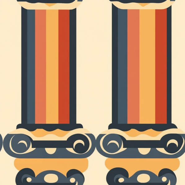 Download Stylized Columns with Vibrant Colors Patterns Online ...