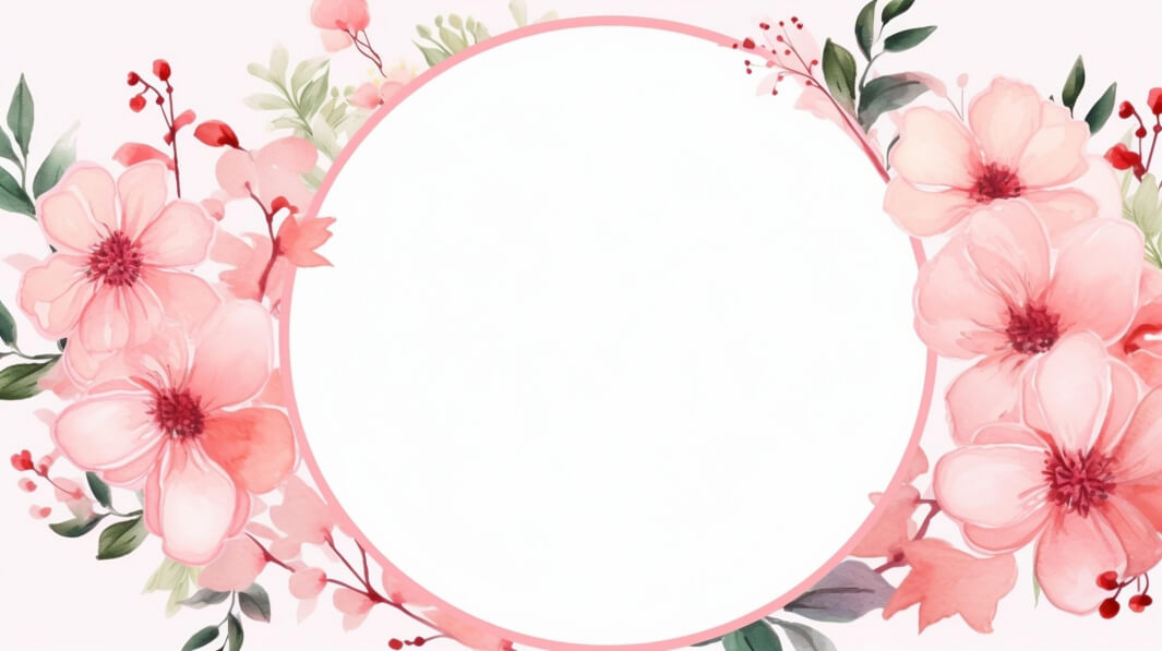 Descarga Marco de acuarela floral Fondos En Línea - Creative Fabrica