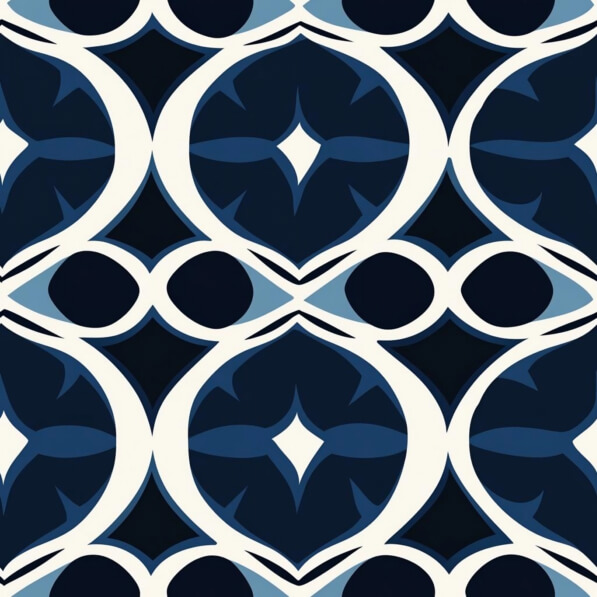 Download Geometric Pattern in Navy Blue and Cream Patterns Online ...