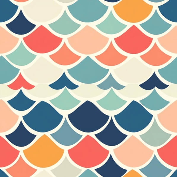 Download Colorful Fish Scale Pattern Patterns Online - Creative Fabrica