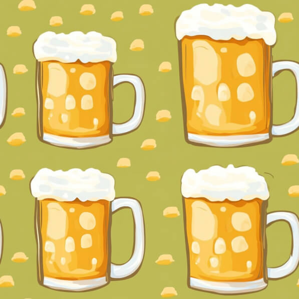 Download Pattern of Beer Mugs Patterns Online - Creative Fabrica