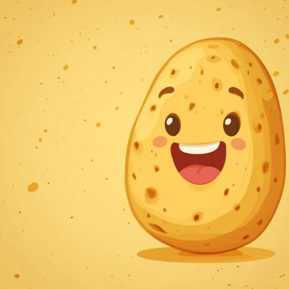 Download Happy Cartoon Potato Character Backgrounds Online - Creative ...