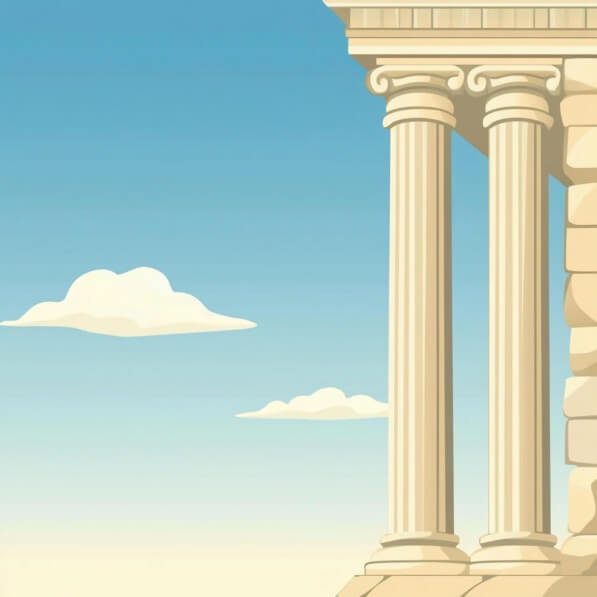 Baixe Colunas Arquitetônicas Clássicas sob o Céu Azul Backgrounds ...