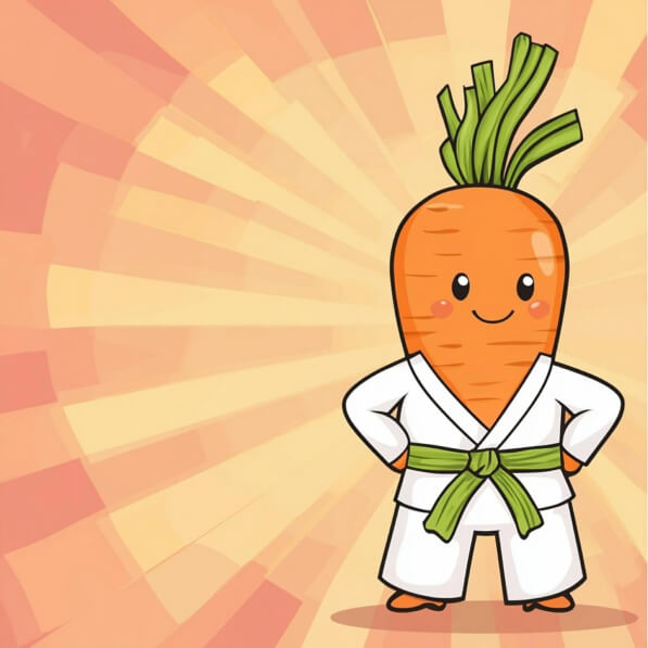 Download Cute Animated Carrot in Karate Uniform Backgrounds Online ...
