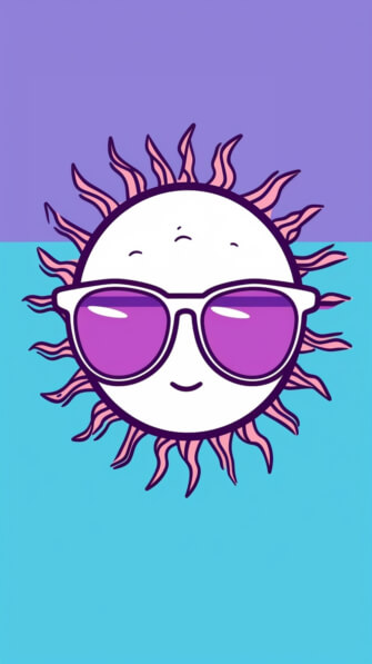 Download Playful Sun Character with Sunglasses Backgrounds Online ...