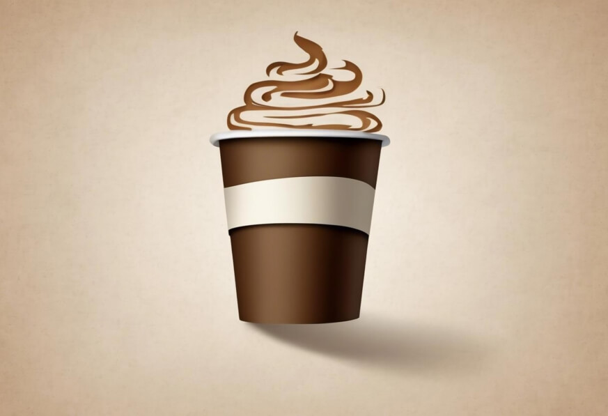Download Stylized Coffee Cup with Whipped Cream Backgrounds Online ...