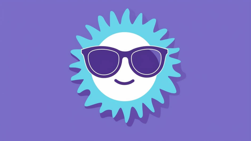 Descarga Sol de dibujo animado alegre con gafas de sol Fondos En Línea ...