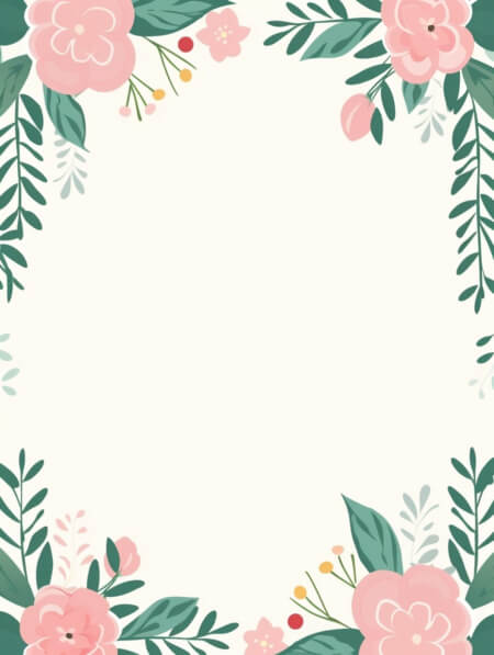Download Floral Border Illustration Backgrounds Online - Creative Fabrica