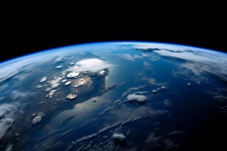 Stunning Aerial Image of Earth from Space with Clear Continents and ...