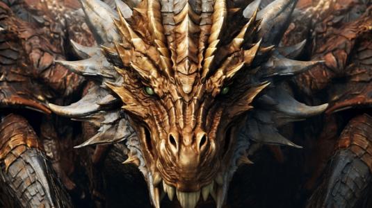 Detailed Picture of a Snarling Dragon's Eye stock photo | Creative Fabrica