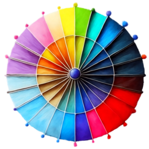 Download Vibrant Color Wheel with Various Shades of Colors PNG Online ...