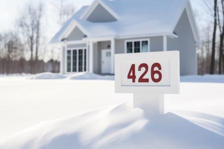 Ice House Number 2 in Winter Wonderland stock photo | Creative Fabrica