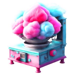 Download Vintage Cotton Candy Machine PNG Online - Creative Fabrica