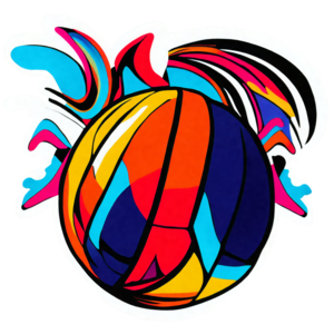 Download Abstract Volleyball Artwork PNG Online - Creative Fabrica