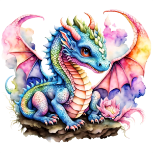 Download Whimsical Dragon Artwork PNG Online - Creative Fabrica