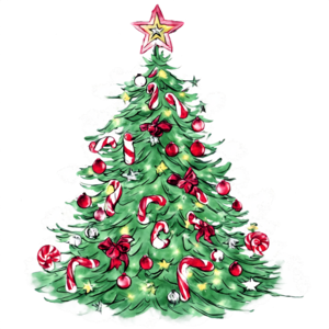 Download Festive Christmas Tree Clip Art for Holiday Decorations PNG ...