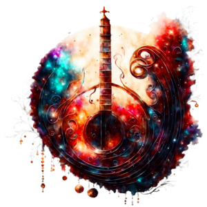 Download Abstract Mandolin Artwork PNG Online - Creative Fabrica