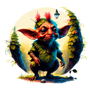 Download Illustration of a Small Yoda in Nature PNG Online - Creative ...