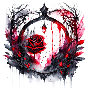 Descarga Corazón de Rosa Negra y Roja - Símbolo de Amor y Romance PNG ...