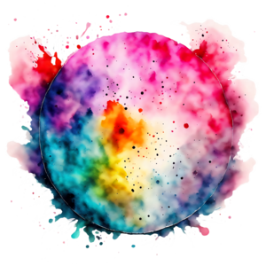 Download Abstract Paint Splatter Circle PNG Online - Creative Fabrica