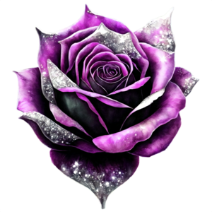 Download Beautiful and Romantic Purple Rose with Glitter and Sparkles ...