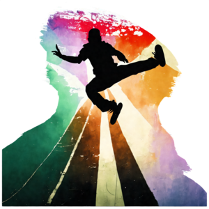 Download Impressive Kick-Dancing Move Silhouette PNG Online - Creative ...