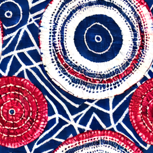 Download Beautiful Fabric with Indigenous-inspired Circular Designs ...