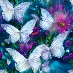 Download Seamless Butterfly and Flower Pattern Patterns Online ...