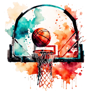 Download Abstract Basketball Art PNG Online - Creative Fabrica