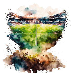 Download Colorful Abstract Football Stadium Painting PNG Online ...