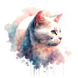 Download Colorful Paint Splatter Animal Artwork PNG Online - Creative ...