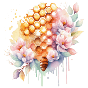 Download Watercolor Painting: Beauty of Pollination PNG Online ...
