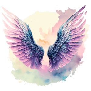 Download Angel Wings Floating in Space PNG Online - Creative Fabrica