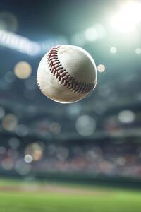 Flying Baseballs in Stadium stock photo | Creative Fabrica