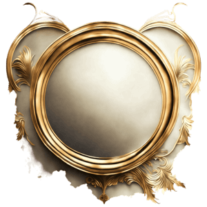 Download Vintage Ornate Gold Frame with Torn Paper PNG Online ...