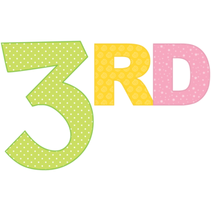 Download Vibrant Number 3 and '3rd' Text in Colorful Polka-Dotted ...