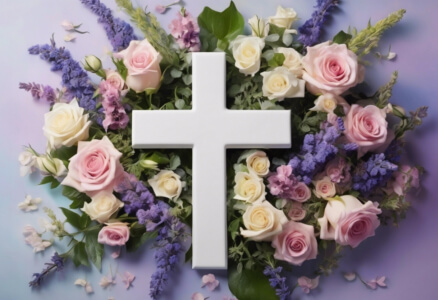 Download Symbolic Wooden Cross on Hill with Sunlight Stockphotos Online ...
